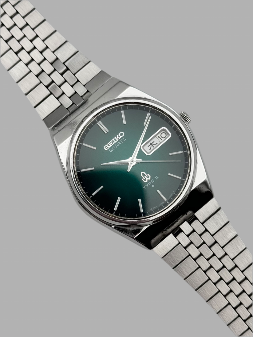 Seiko Type II Quartz JDM - Rare Green Dial - 7546-700B – The Wrist Watcher