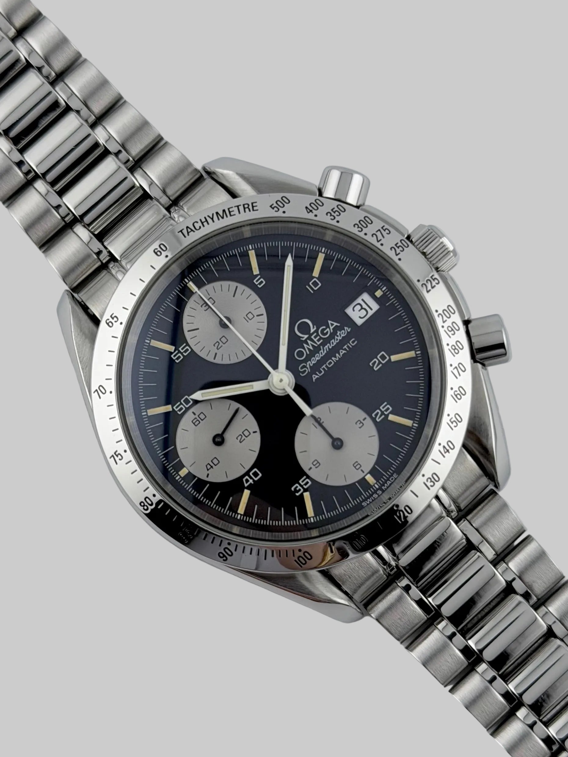 Omega Speedmaster Automatic Date - 175.0043 - Rare Reverse Panda Dial ...