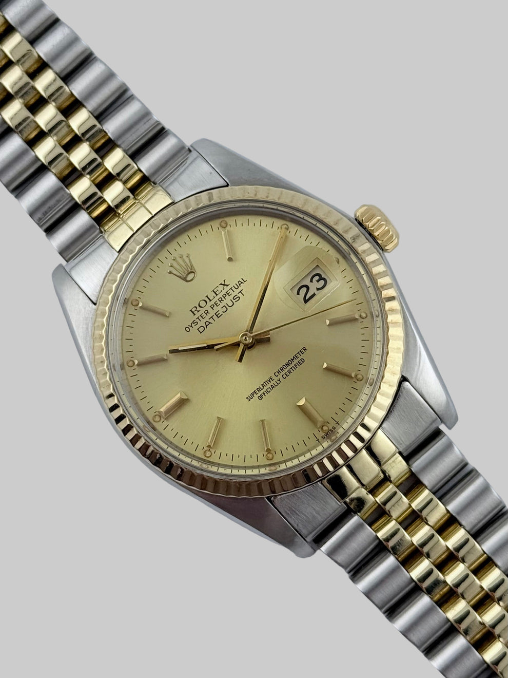 Rolex Datejust Oyster Perpetual Two-Tone - 16013 – The Wrist Watcher