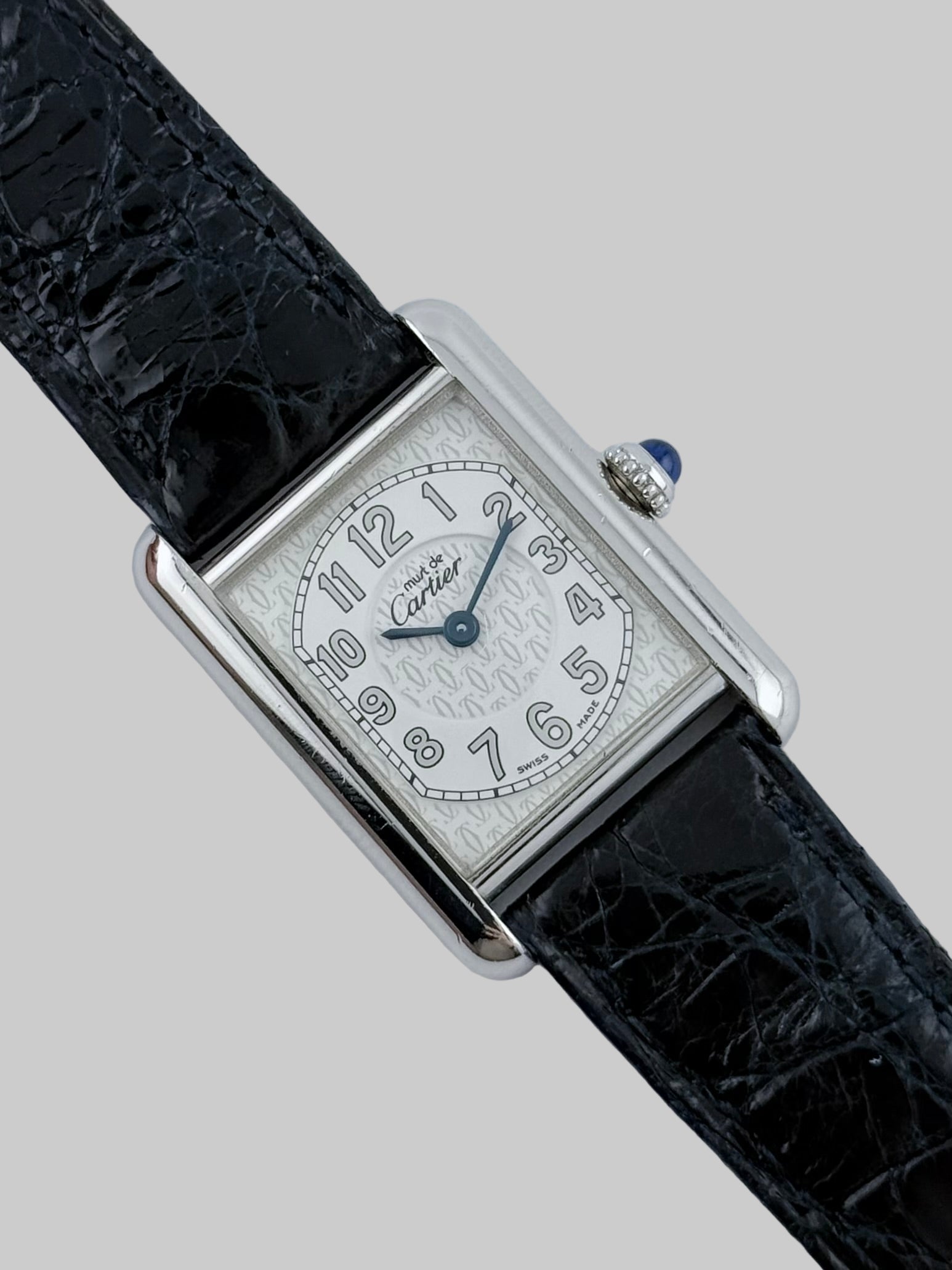 Cartier Must De Tank Quartz - 2416 - Motif Dial - Original Box - Ladie ...
