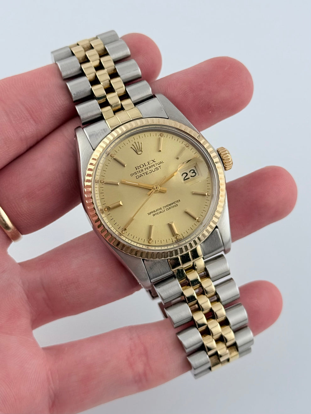 Rolex Datejust Oyster Perpetual Two-Tone - 16013 – The Wrist Watcher