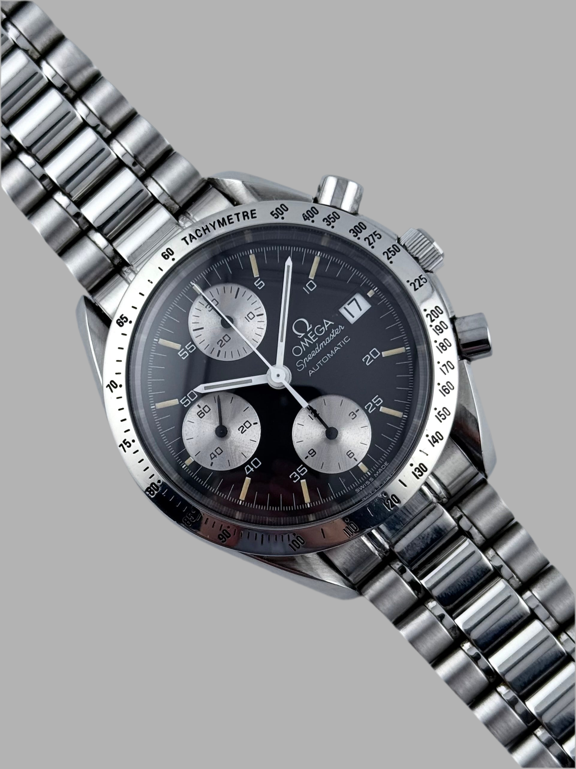 Omega Speedmaster Automatic Date - 175.0043 - Rare Reverse Panda Dial ...