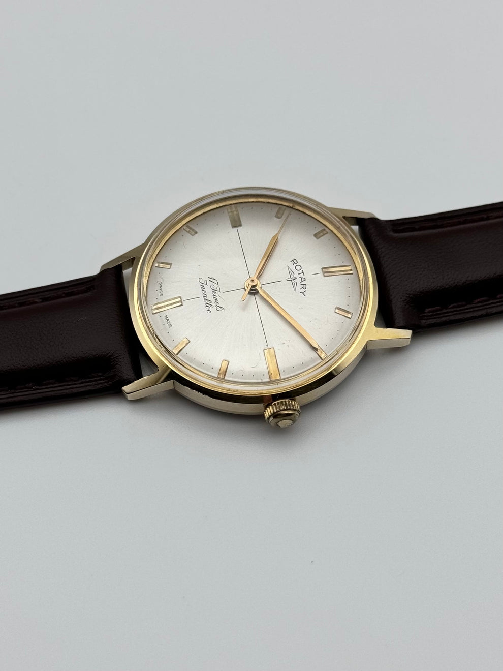 Rotary Manual Wind Incabloc - Crosshair Dial – The Wrist Watcher