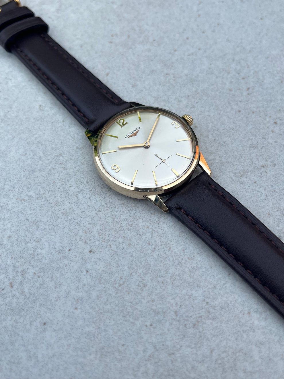 Longines Small Seconds 9ct Gold Full Set! 23297 – The Wrist Watcher